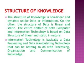 KNOWLEDGE SCIENCE & CYBERNETICS OF KNOWLEDGE : KNOWMATICS | PPTX