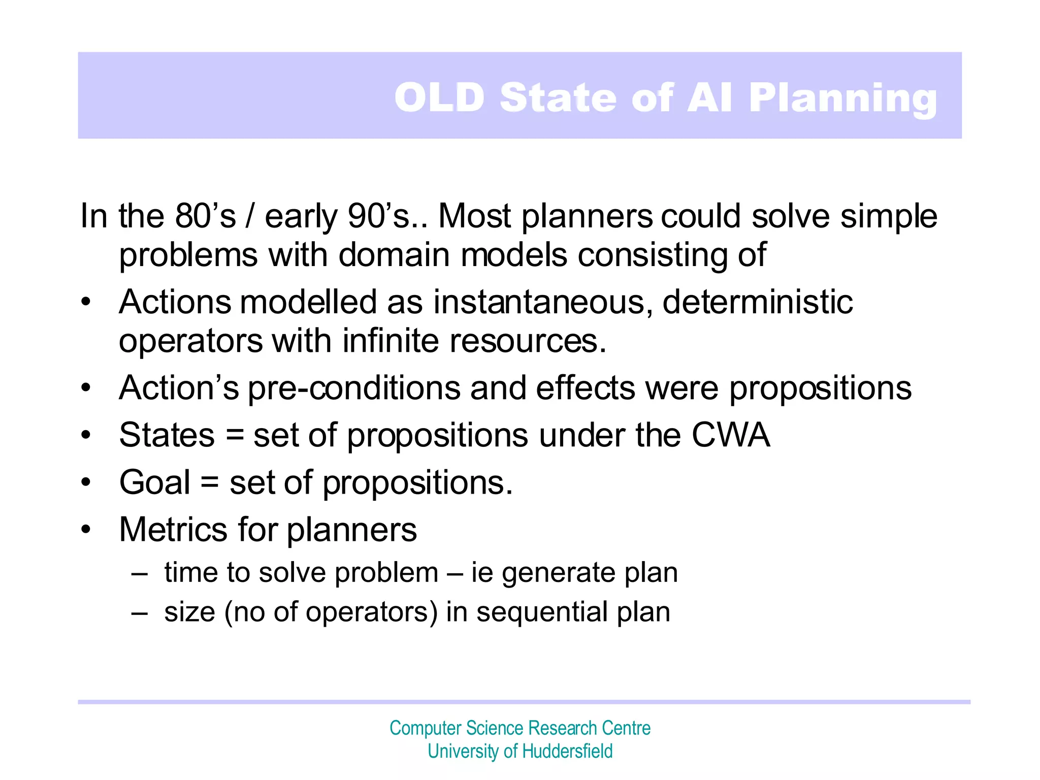 Knowledge Engineering For Automated Planning | PPT