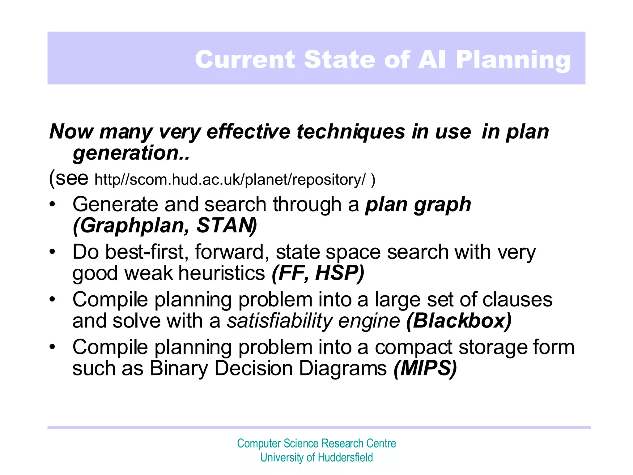 Knowledge Engineering For Automated Planning | PPT