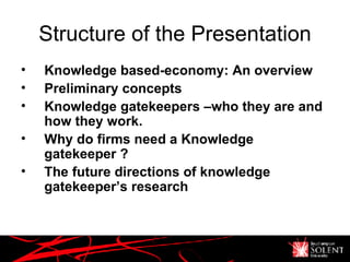 Knowledge Gatekeepers | PPT