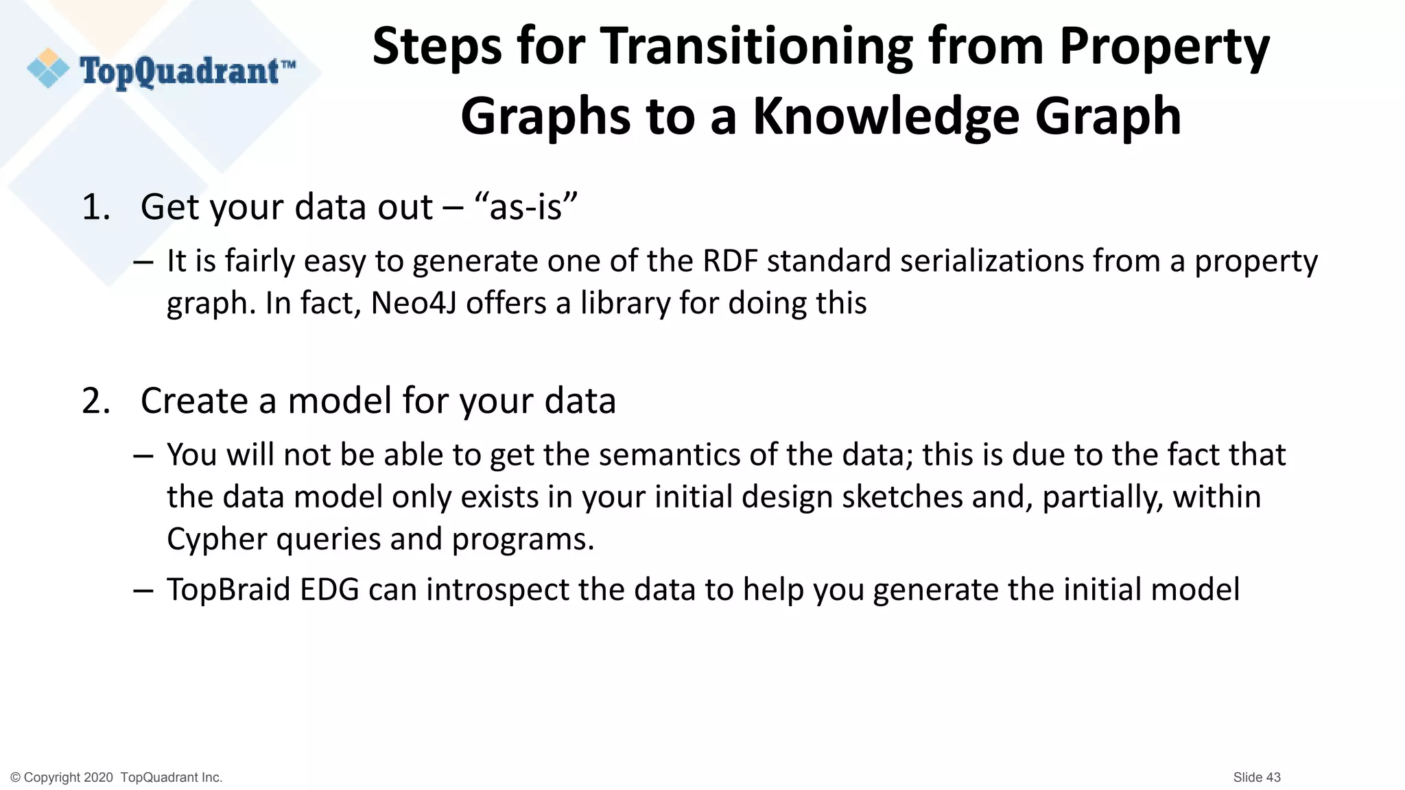 Slides: Knowledge Graphs vs. Property Graphs | PDF