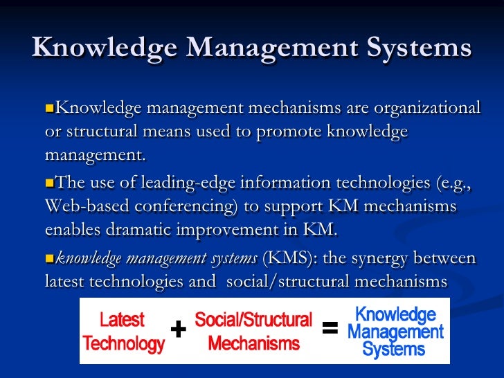 Knowledge management
