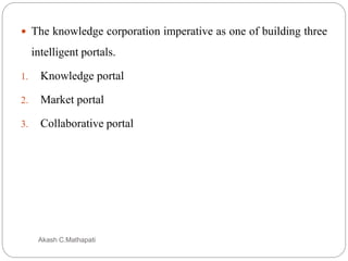 Knowledge management architecture | PPTX