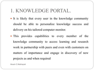 Knowledge management architecture | PPTX