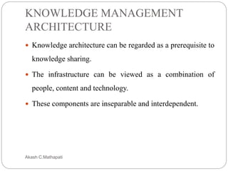 Knowledge management architecture | PPTX