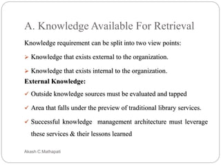 Knowledge management architecture | PPTX