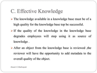 Knowledge management architecture | PPTX