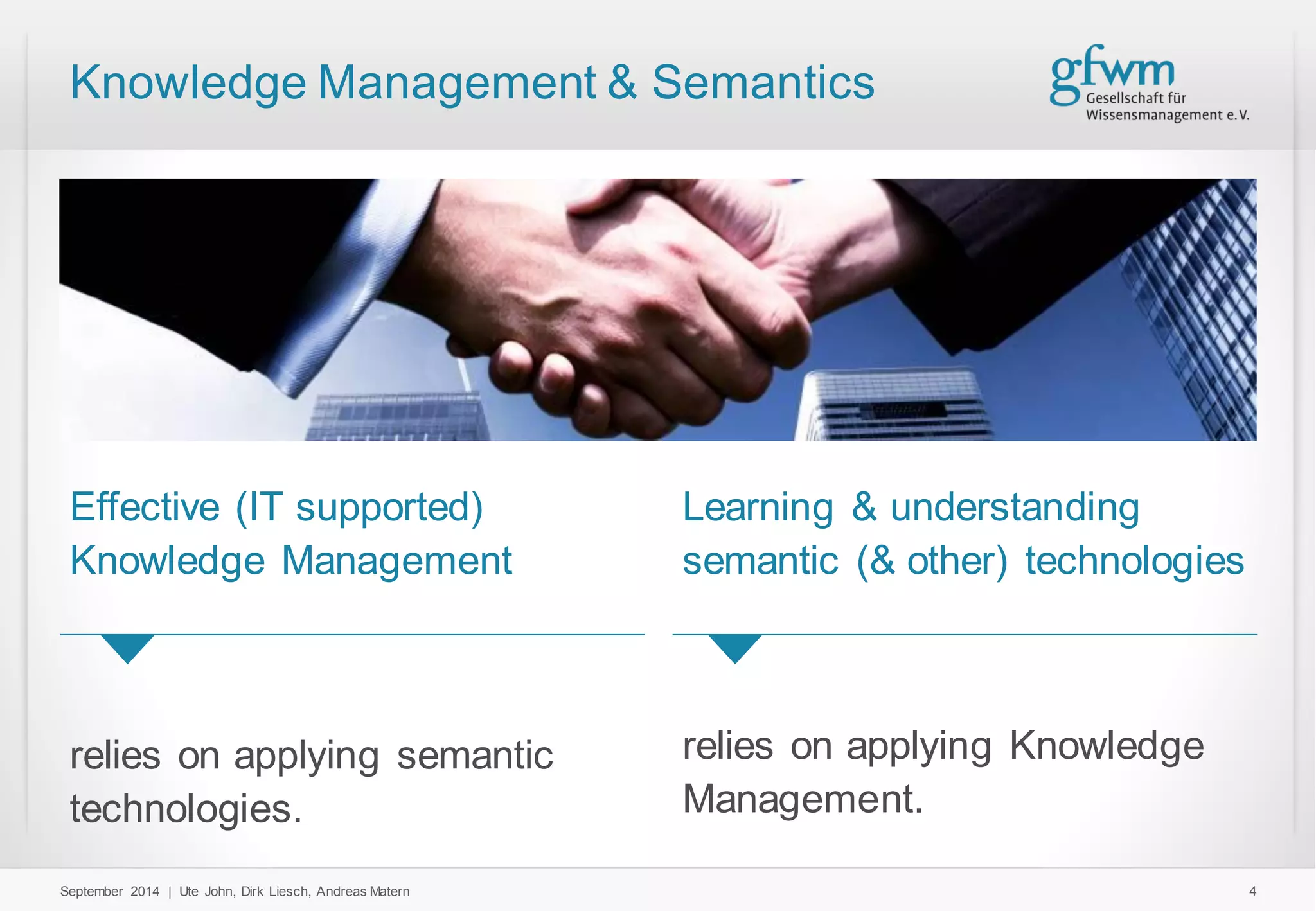 Knowledge Management @ SEMANTiCS | PPT