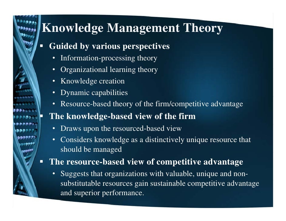 Knowledge Management: The SPL Model 1.0