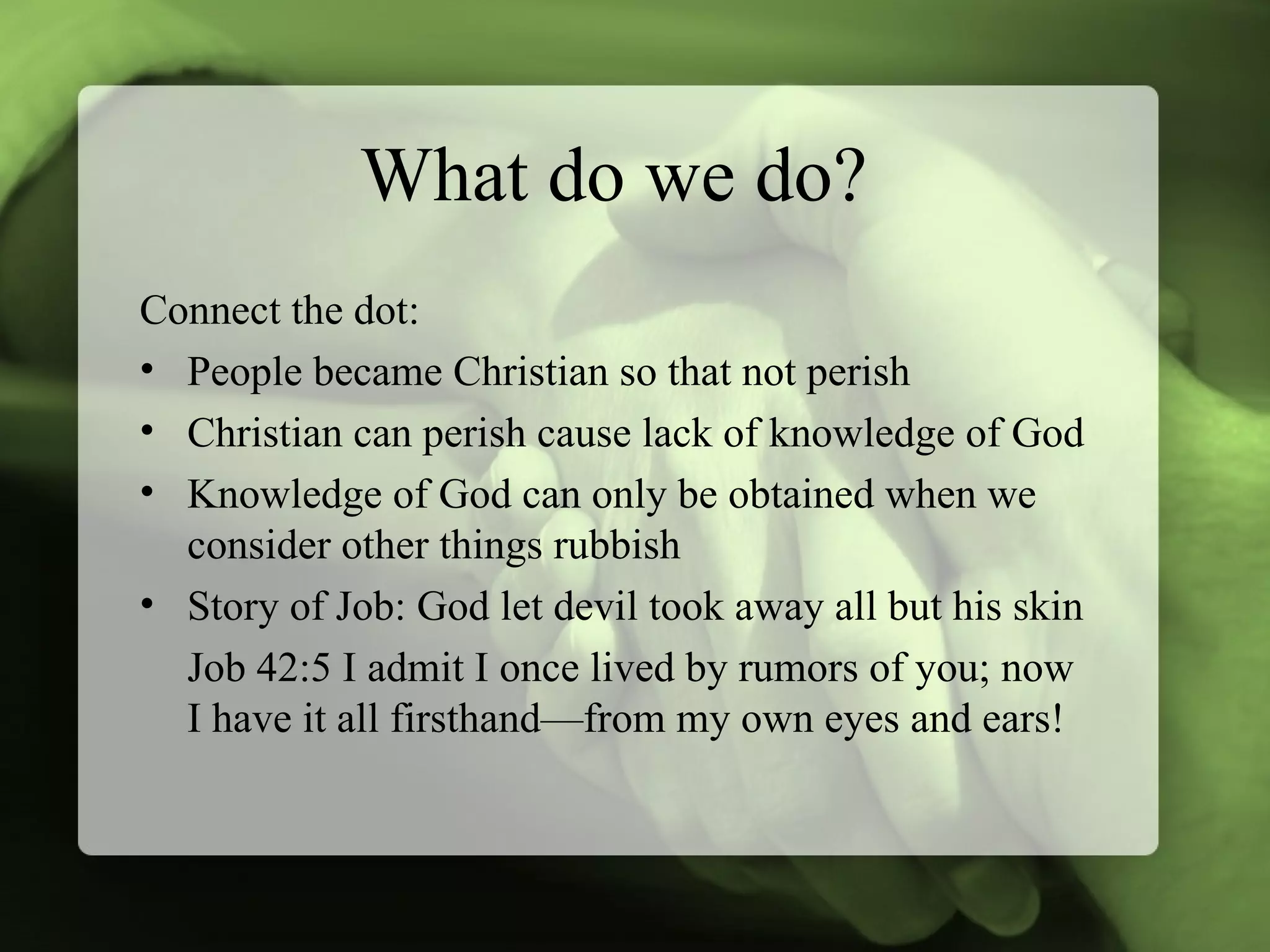 Knowledge Of God | PPT