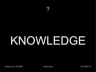 KNOWLEDGE ownership | ODP