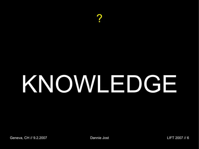 KNOWLEDGE ownership | ODP