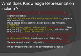 Knowledge-Representation and Reasoning in pdf | PPT