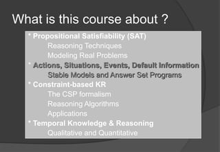 Knowledge-Representation and Reasoning in pdf | PPT