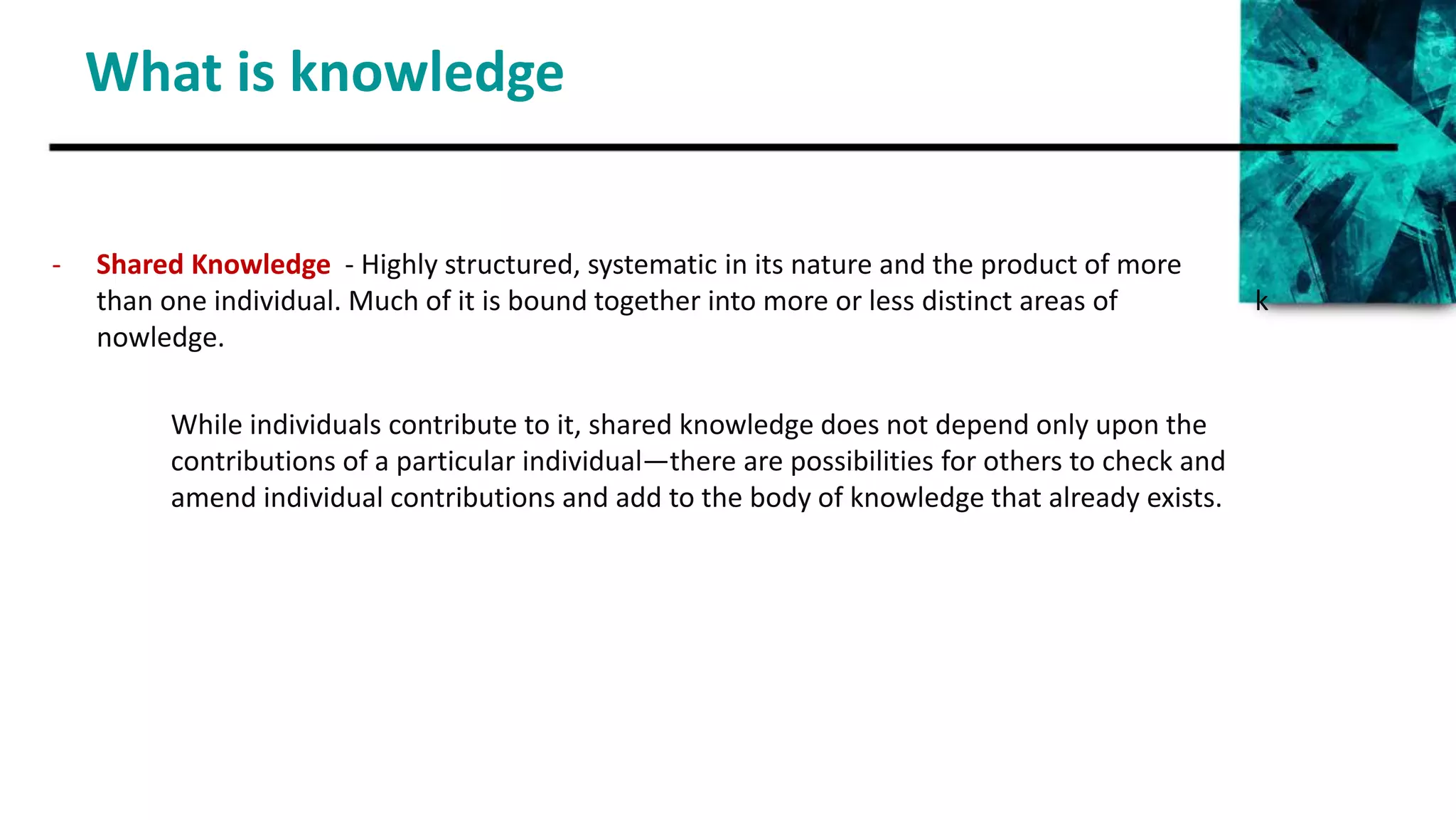 Knowledge - Philosophy | PPTX