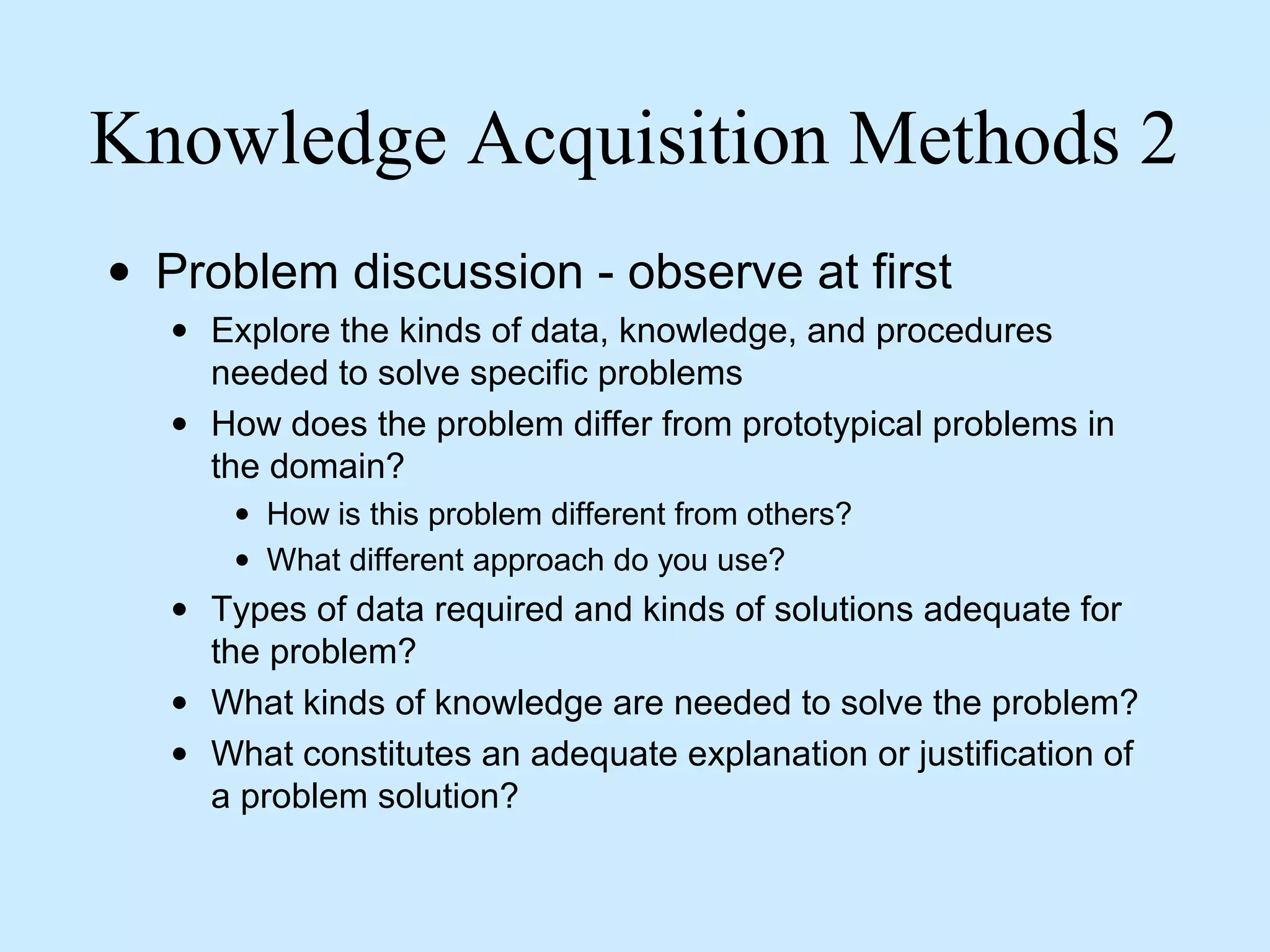 Artificial Intelligence: Knowledge Acquisition | PPT