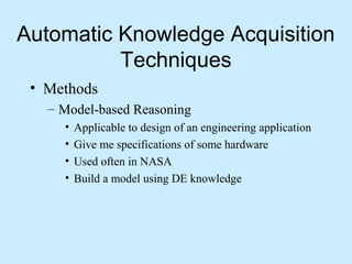 Artificial Intelligence: Knowledge Acquisition | PPT
