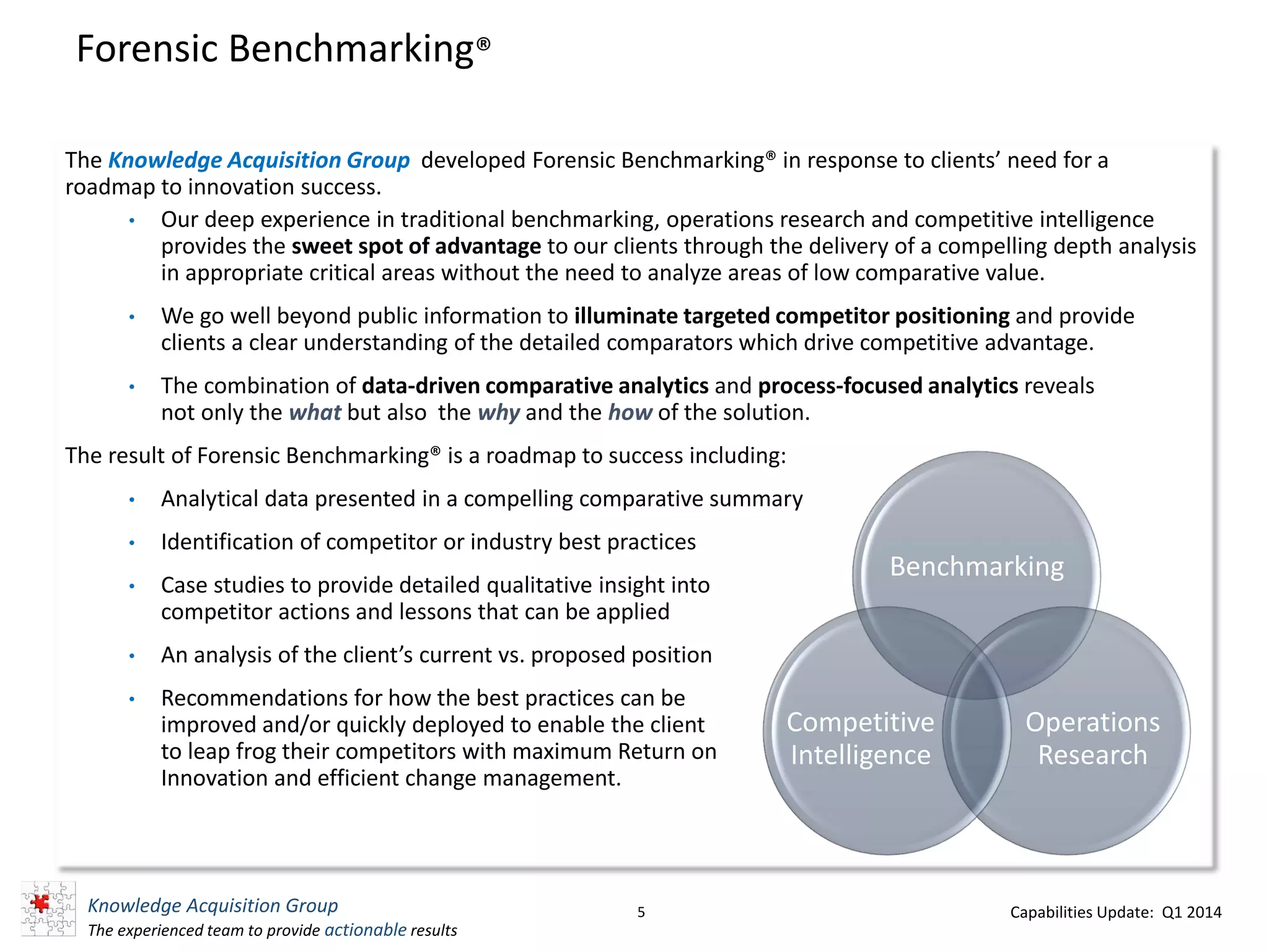 Knowledge acquisition group capabilities 2014 q1 (concise) | PDF