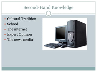 Knowledge and belief | PPTX