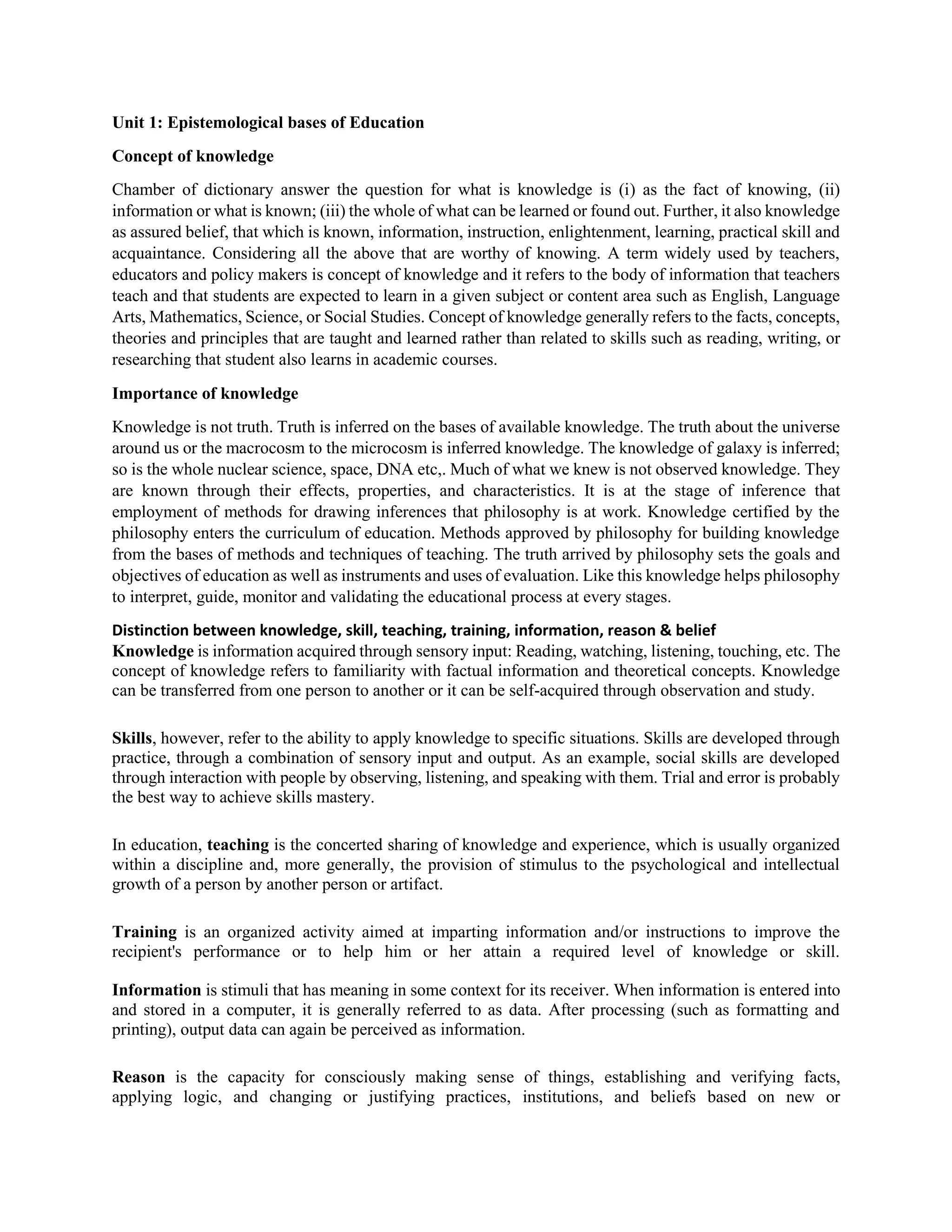 Knowledge and curriculum | PDF