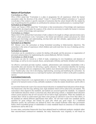 Knowledge and curriculum | PDF