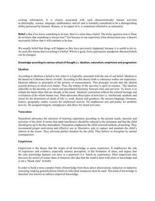 Knowledge and curriculum | PDF