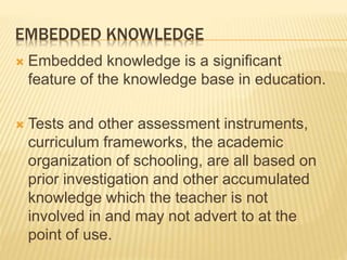 KNOWLEDGE AND CURRICULUM | PPTX