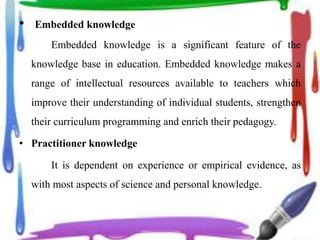 Epistemological Bases of Education | PPTX