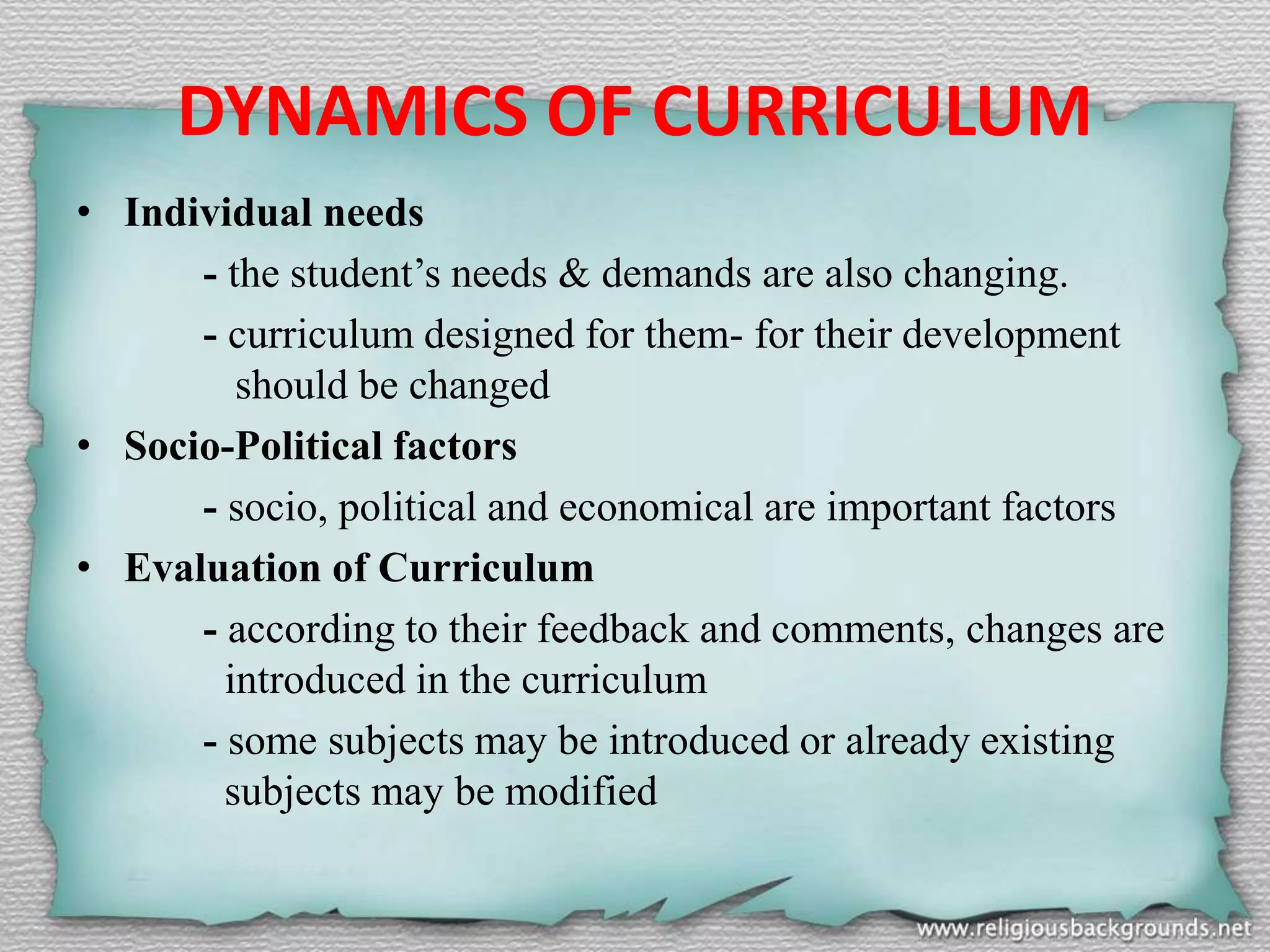 Knowledge and curriculum unit 6 | PPTX