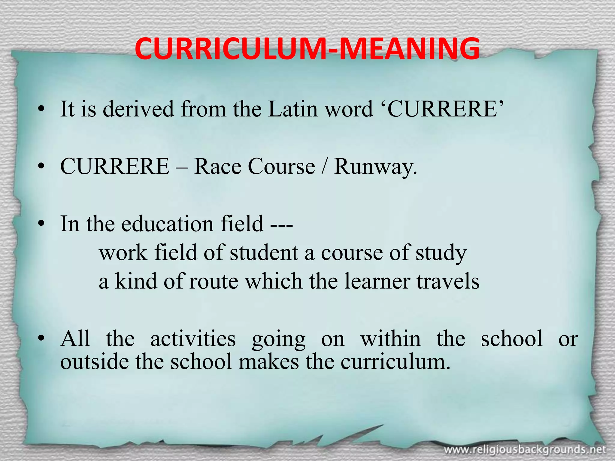 Knowledge and curriculum unit 6 | PPTX