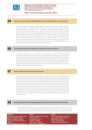 IEEE Final Year Projects 2011-2012 :: Elysium Technologies Pvt Ltd ...