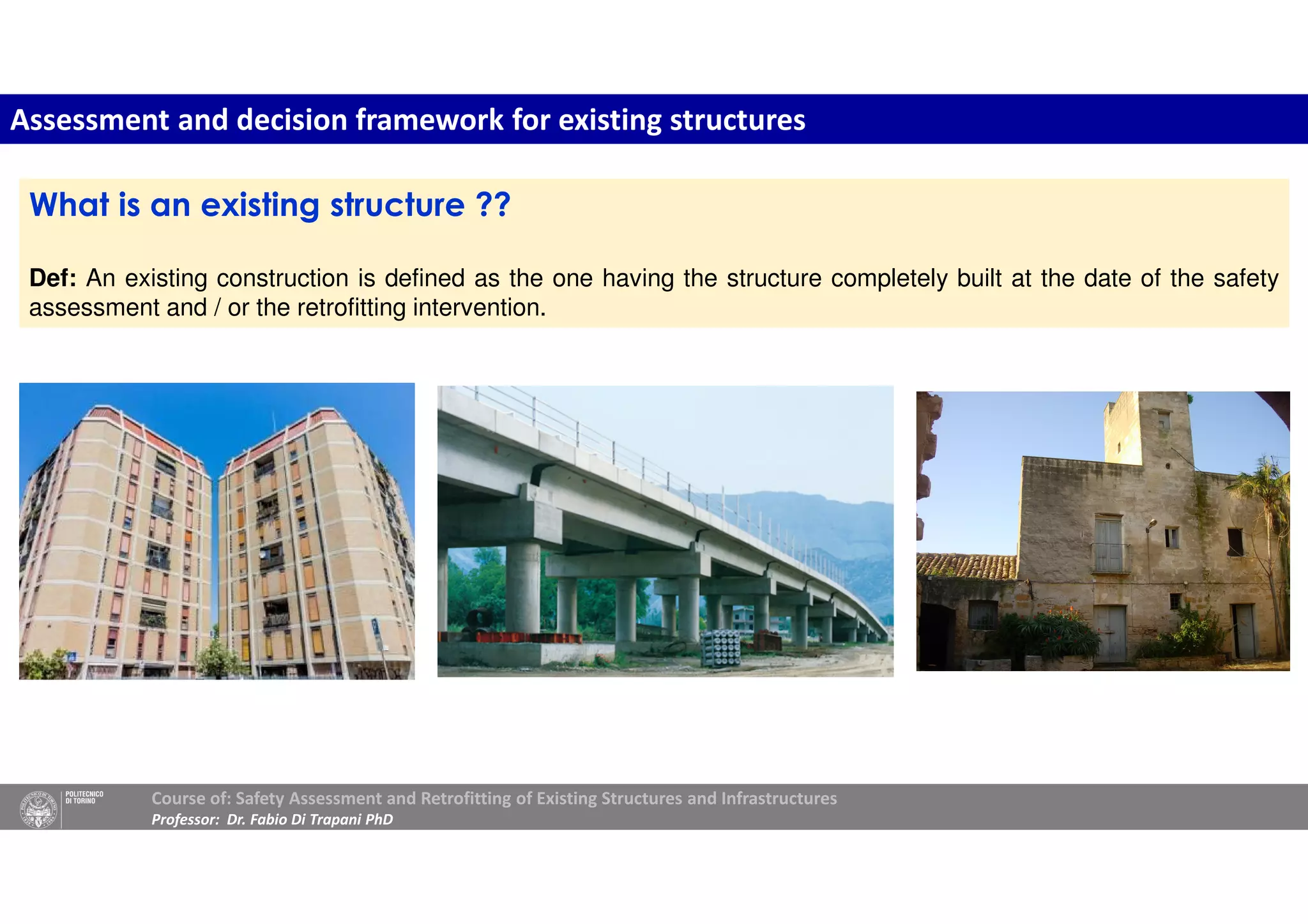 APPROACH TO SAFETY ASSESSMENT OF EXISTING STRUCTURES METHODOLOGY ...