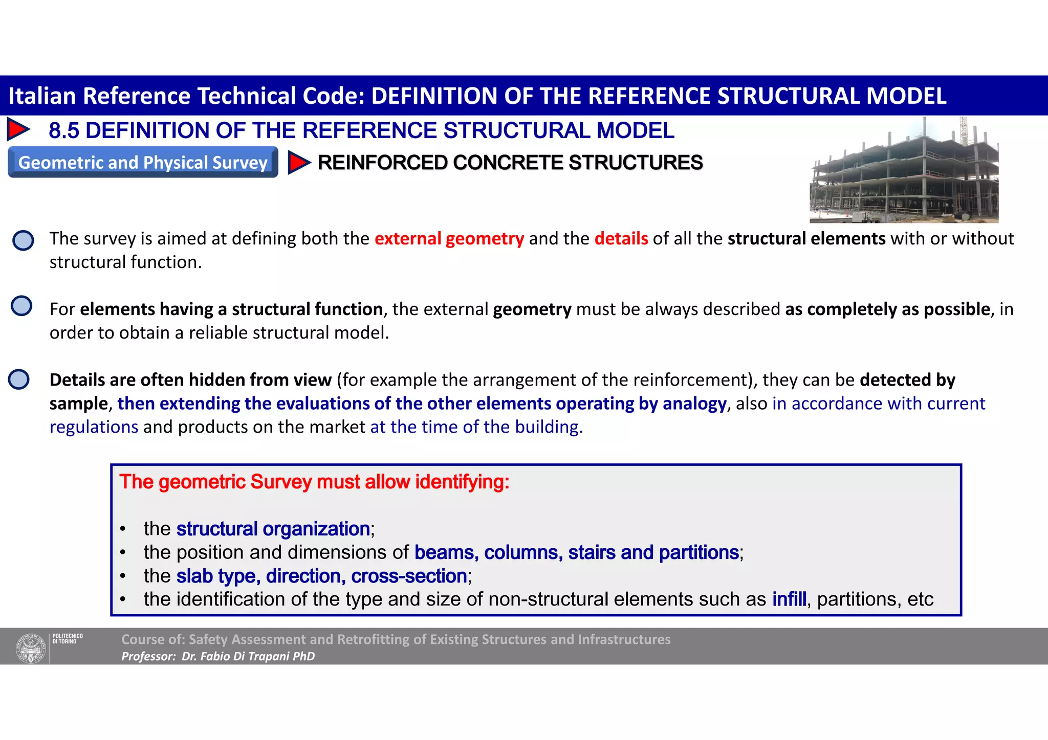 APPROACH TO SAFETY ASSESSMENT OF EXISTING STRUCTURES METHODOLOGY ...