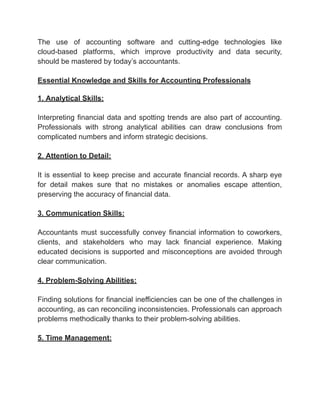Knowledge and Skills for Accounting Professionals.pdf | Business ...