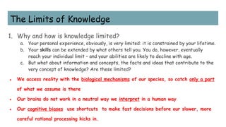 knowledge and the knower, tok theme ...