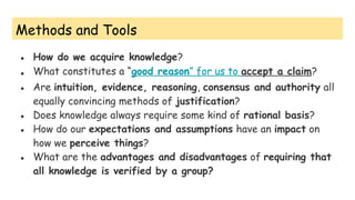 knowledge and the knower, tok theme ...