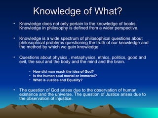 Knowledge and Truth | PPT
