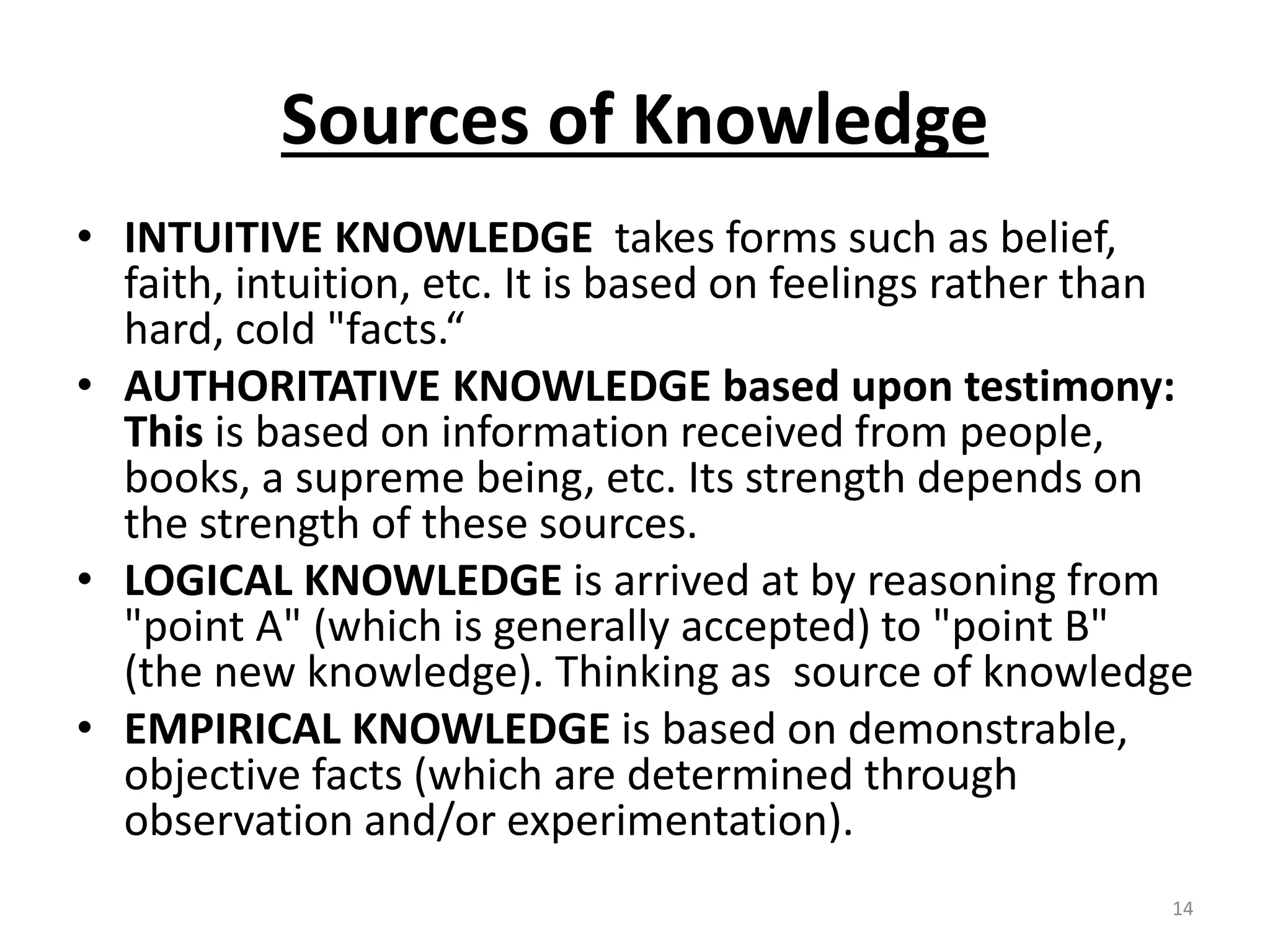 Knowledge and Wisdom | PPTX