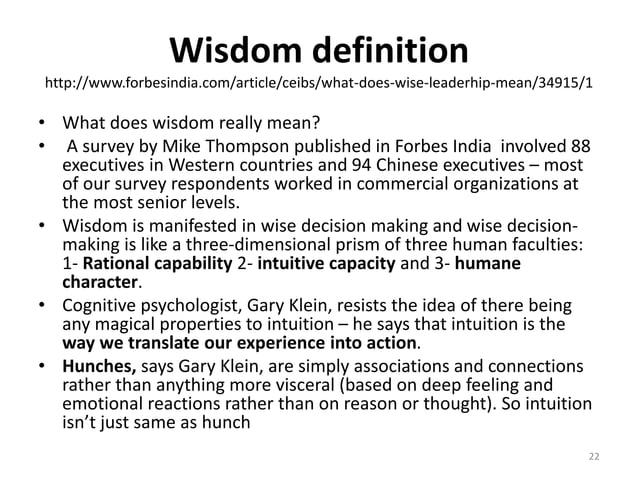 Knowledge and Wisdom | PPTX | Business Administration | Business