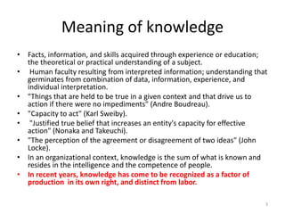 Knowledge and Wisdom | PPTX