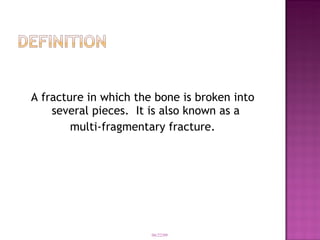 Bone Fractures | PPT | Death, Injury, or Military Conflict | Sensitive ...