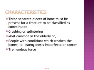 Bone Fractures | PPT | Death, Injury, or Military Conflict | Sensitive ...