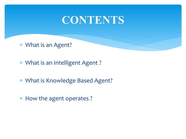 Knowledge Based Agent | PPTX | Artificial Intelligence | Technology ...
