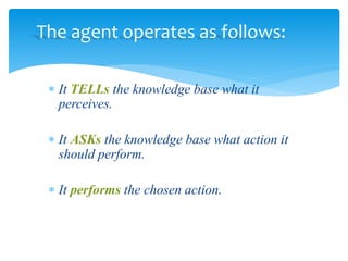 Knowledge Based Agent | PPTX