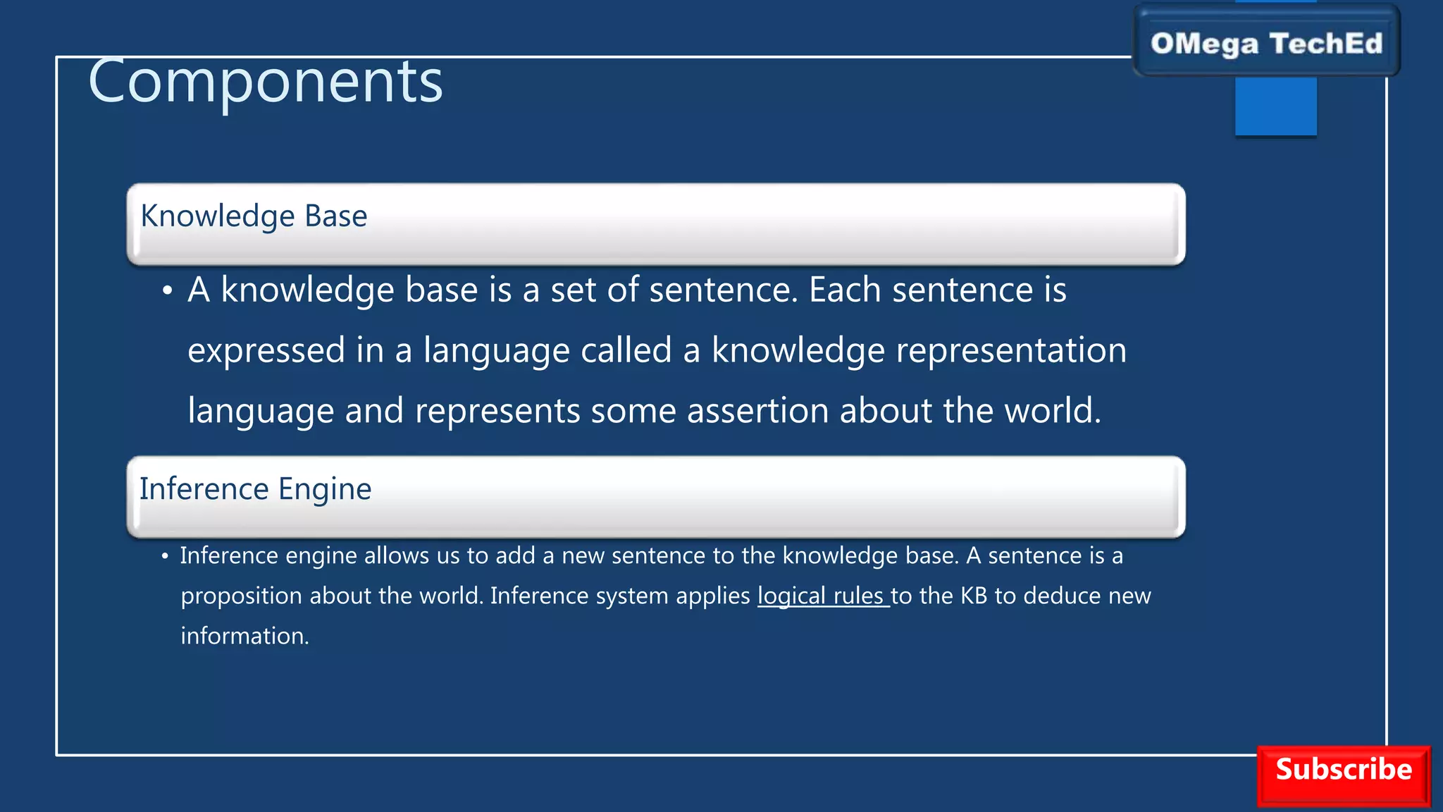 Knowledge based agents | PPTX