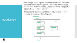 Knowledge based agents | PPTX