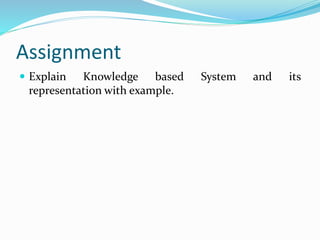 Knowledge based system | PPTX | Artificial Intelligence | Technology ...