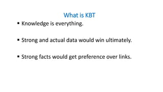 Knowledge based trust algorithm | PPTX