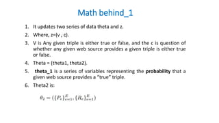 Knowledge based trust algorithm | PPTX