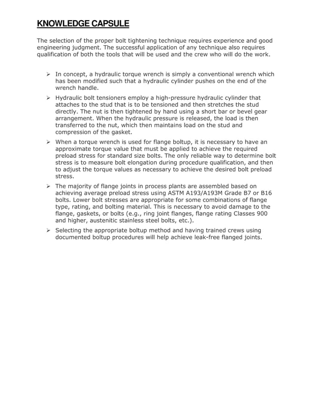 Knowledge capsule flange bt | PDF